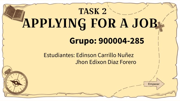 Task 2: Applying for a job