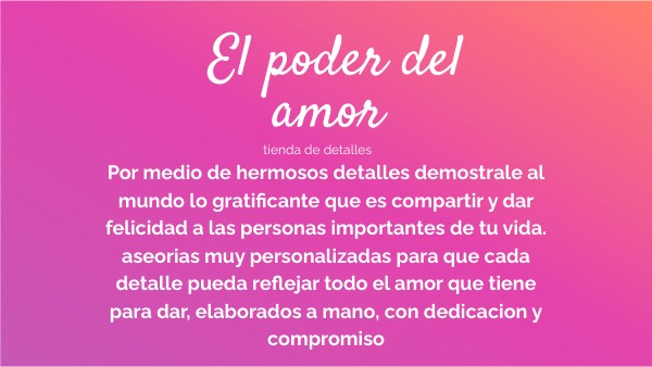 el poder del amor