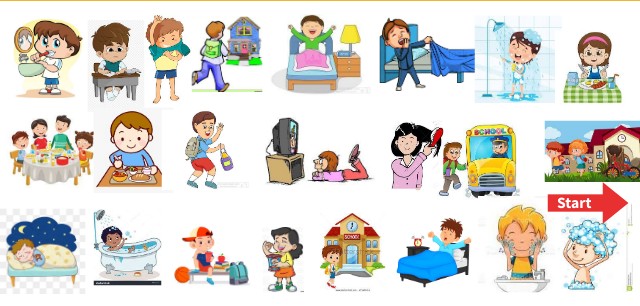 daily routine | Genially