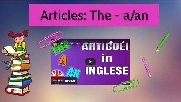 Articles: The- A/an | Genially