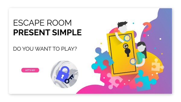 escape room - present simple | Genially