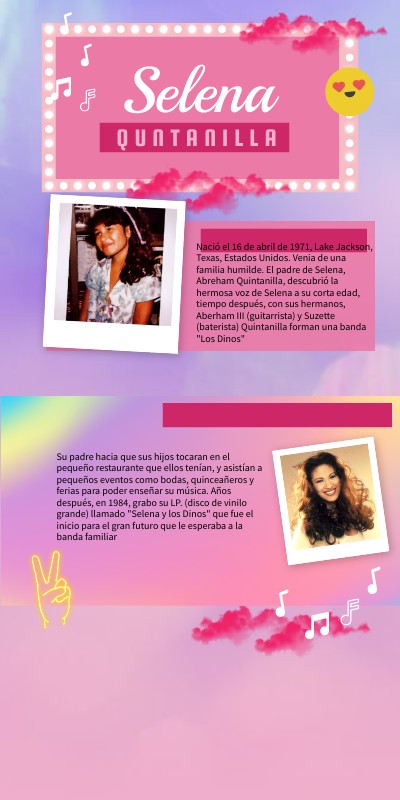 Biografía Selena Quintanilla | Genially