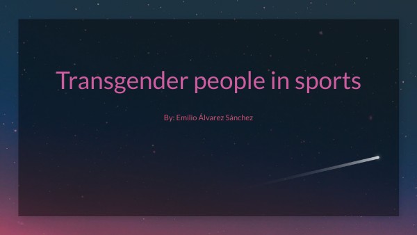 Transgender people in sports
