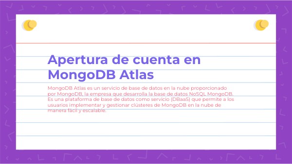 Apertura de cuenta en MongoDB Atlas