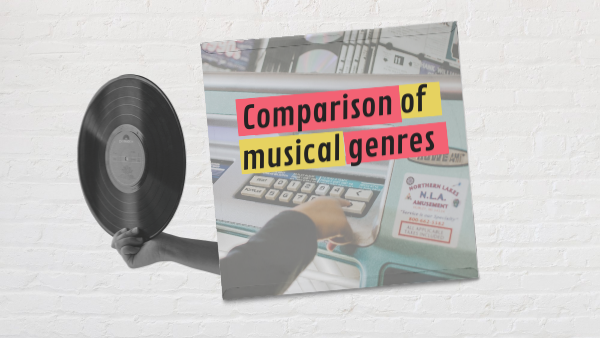 Presentation of comparison between two music genres
