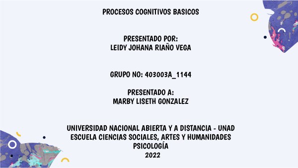 PROCESOS COGNITIVOS BASICOS | Genially