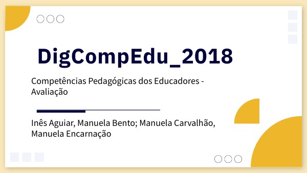 DigCompEdu_Avaliação | Genially