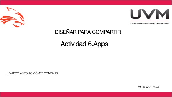 Actividad 6. Apps | Genially