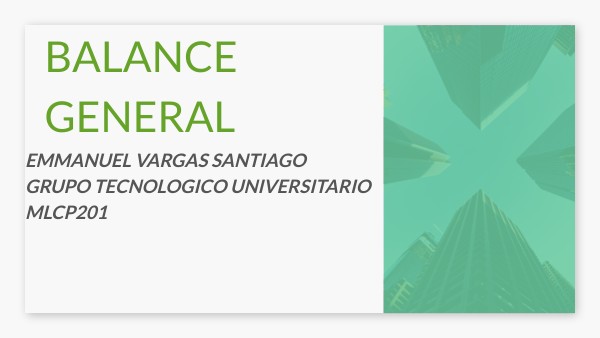 BALANCE GENERAL | Genially