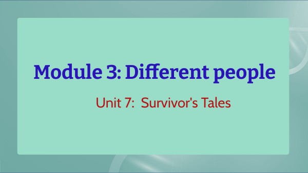 Survivor's tales | Genially