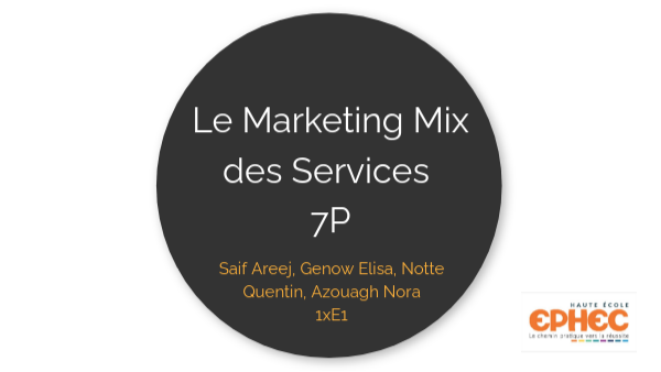 7P Marketing mix