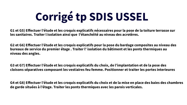 Corrigé TP | Genially