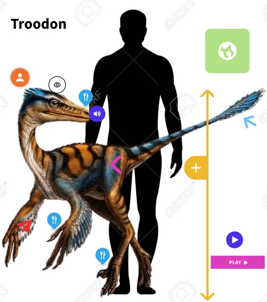 Imagen interactiva del Troodon