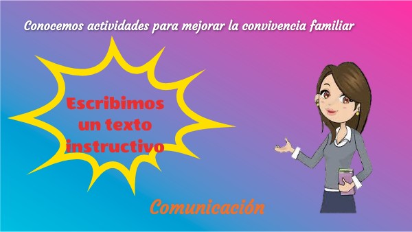 Escribimos un texto instructivo | Genially
