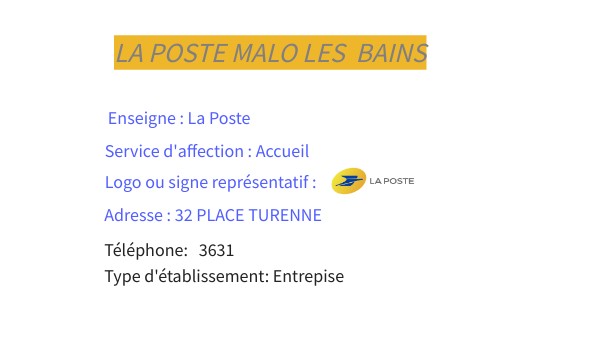 PRESENTATION poste
