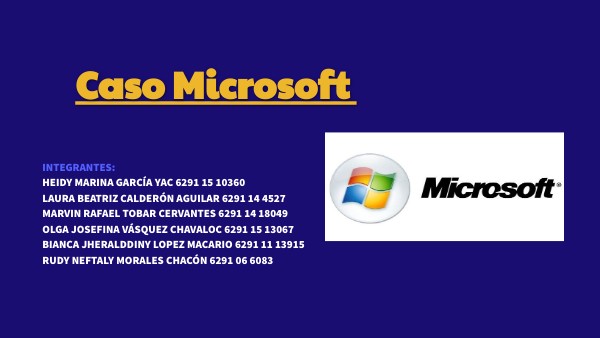 Presentacion Caso Microsoft