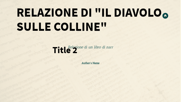 Il diavolo sulle colline-Cesare Pavese | Genially