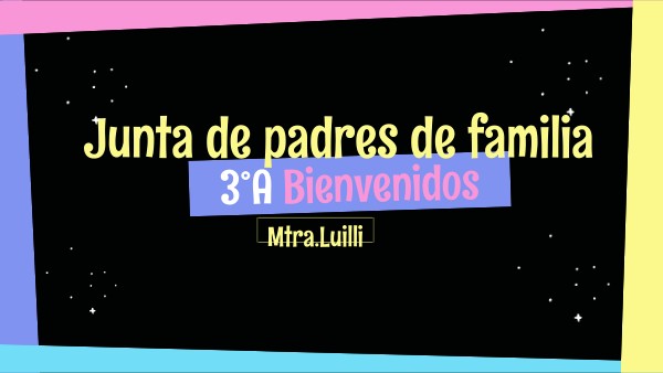 Tercer junta de padres de familia