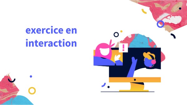 exercice en interaction | Genially