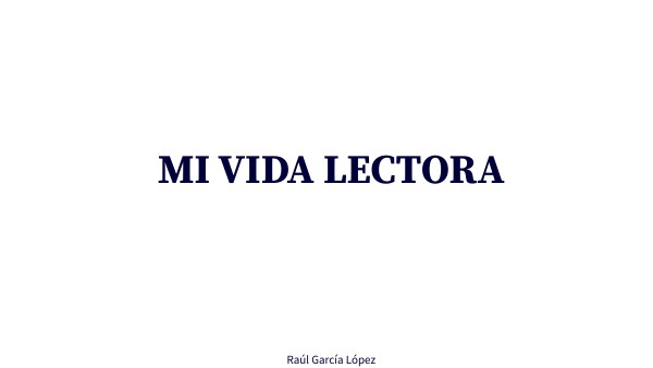 Vida lectora | Genially