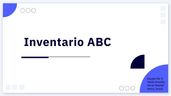 Inventario ABC
