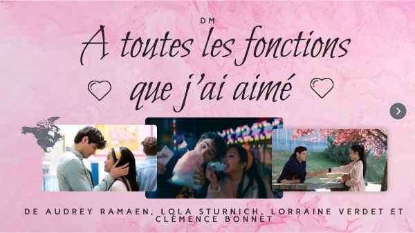 DM Audrey RAMAEN Lola STURNICH Lorraine VERDET Clémence BONNET