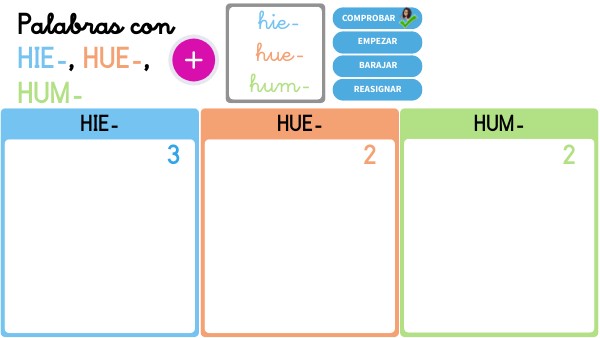 Ortografía hie, hue, hum | Genially