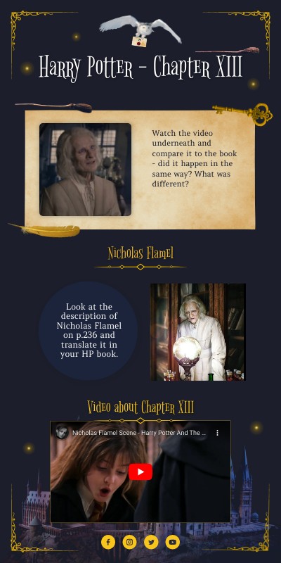 HP - Chapter 13 - Nicholas Flamel | Genially