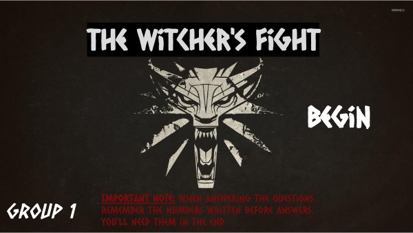 ESCAPE ROOM (The Witcher) | Genially