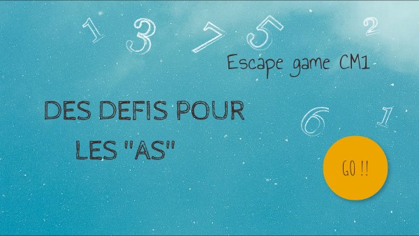 Des défis pour les"AS" du CM1 | Genially