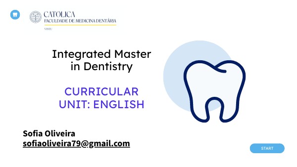 Dentistry - Course program (Presentation) | Genially