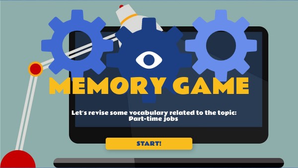 Part time jobs- memory game | Genially