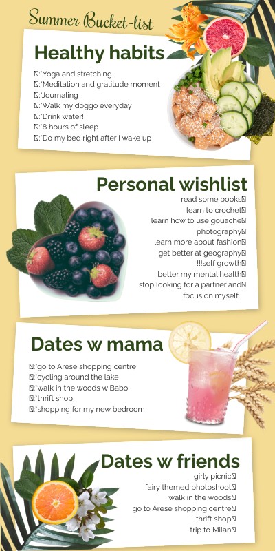 Summer Bucket-list | Genially