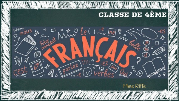 Présentation cours de français 4ème | Genially
