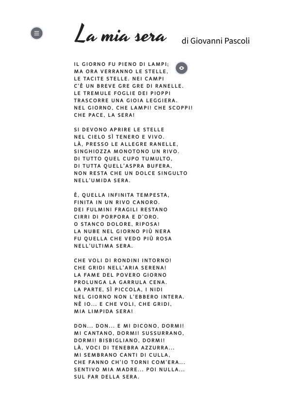 La mia sera | Genially