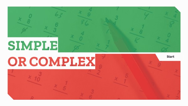 simple or complex quiz