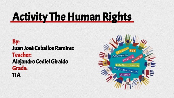 Activity The Human Rights | Genially