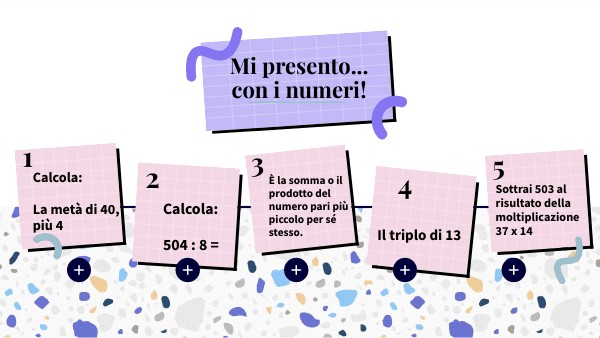 Mi presento con i numeri | Genially