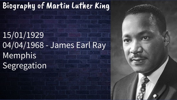 biography martin luther king