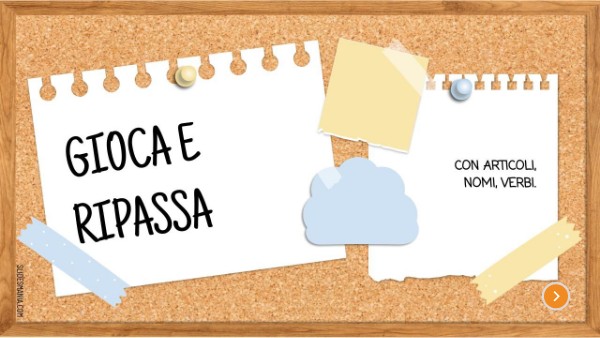 ARTICOLI NOMI E VERBI