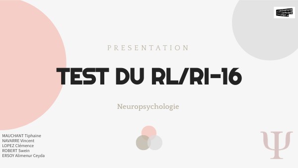 Neuropsychologie | Genially