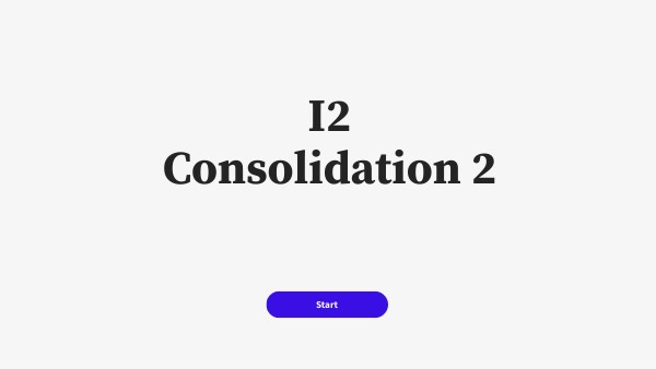 I2 Consolidation 2 | Genially