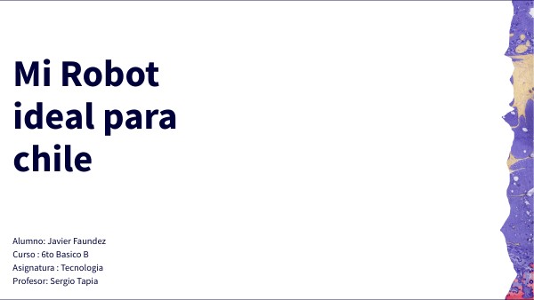 Presentación Mi Robot ideal para Chile