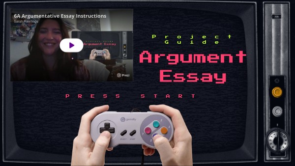 6A Argument Essay Assignment Guide | Genially