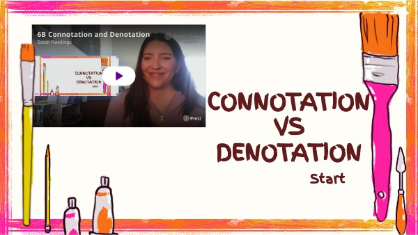 6B Connotation and Denotation | Genially