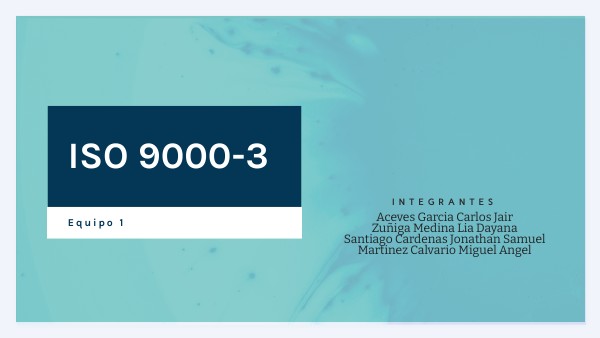 PRESENTACIÓN ISO 9000 3