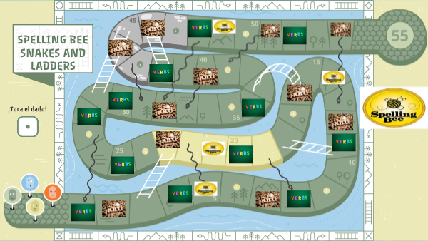 SPELLING BEE SNAKES AND LADDERS