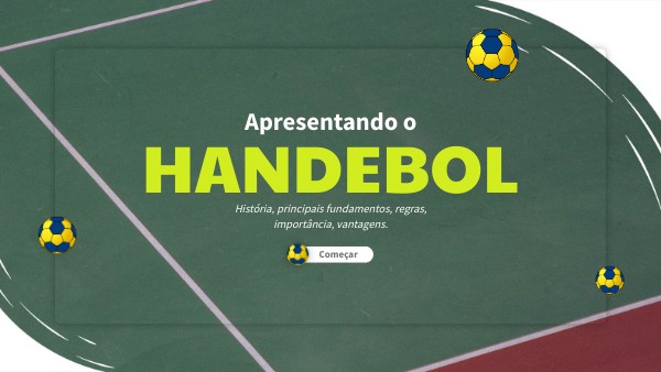 Handebol- trabalho educação fisica | Genially