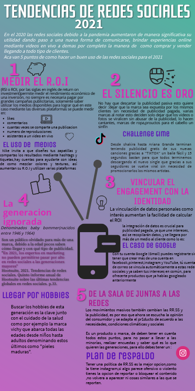 Infografia tendencia en redes sociales | Genially