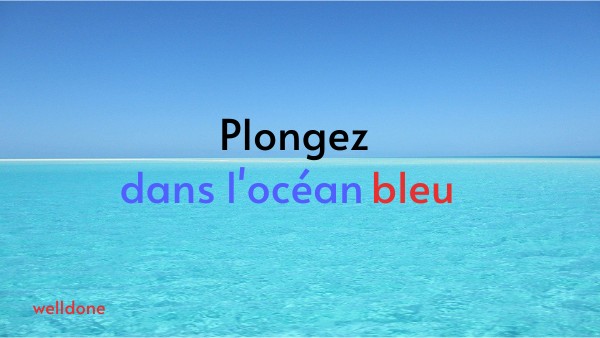 Plaquette océan bleu | Genially